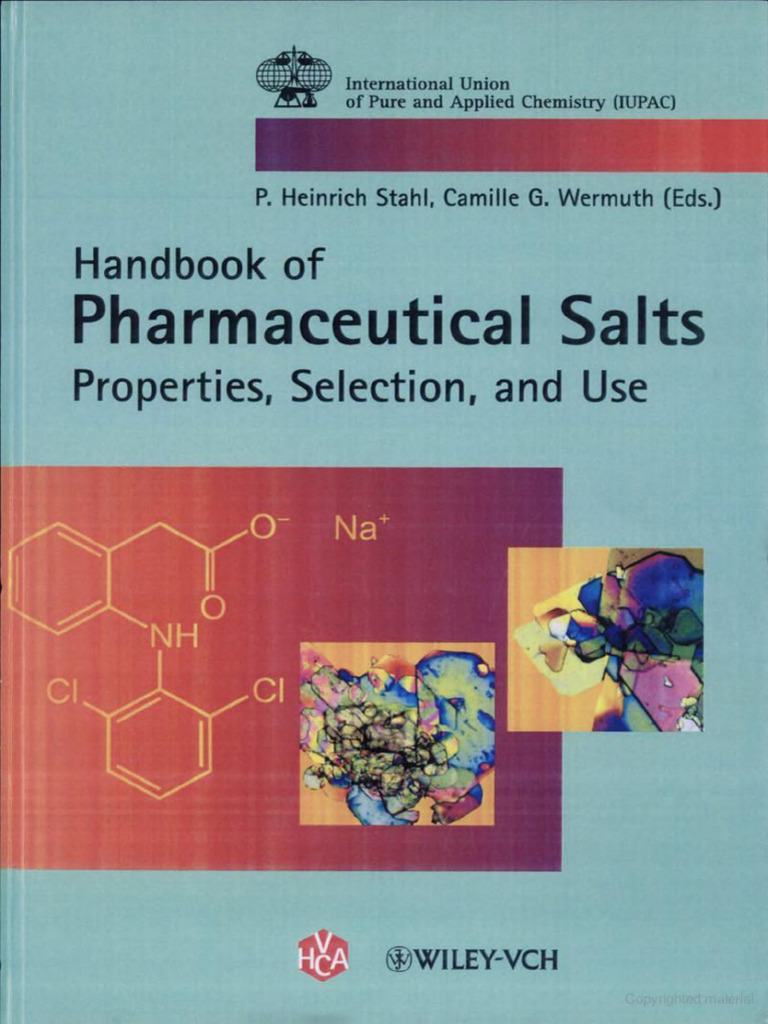 Handbook of Pharmaceutical Salts - Properties, Selection and Use | PDF ...