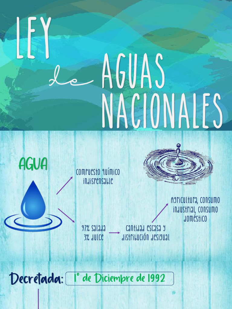 Ley de Aguas Nacionales | PDF | Agua | Ingeniería Ambiental