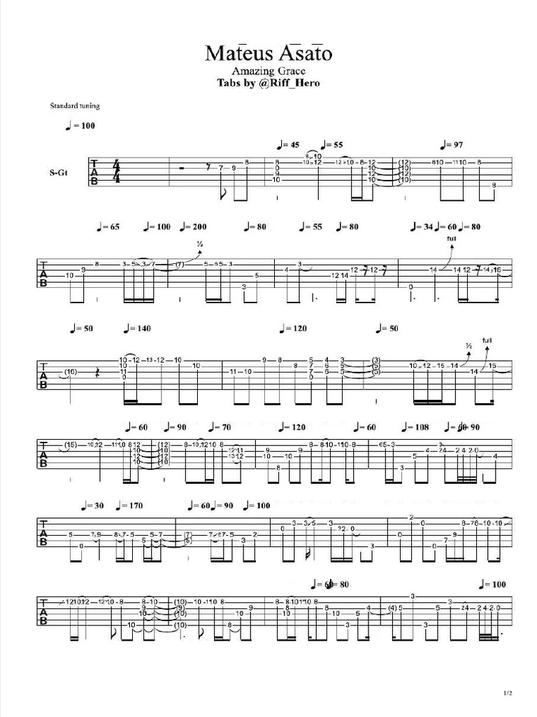 Amazing Grace Mateus Asato | PDF