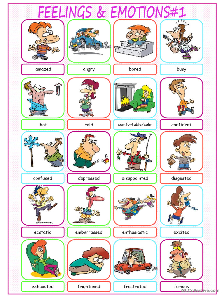 Feelings&Emotions Picture Dictionary#1 | PDF