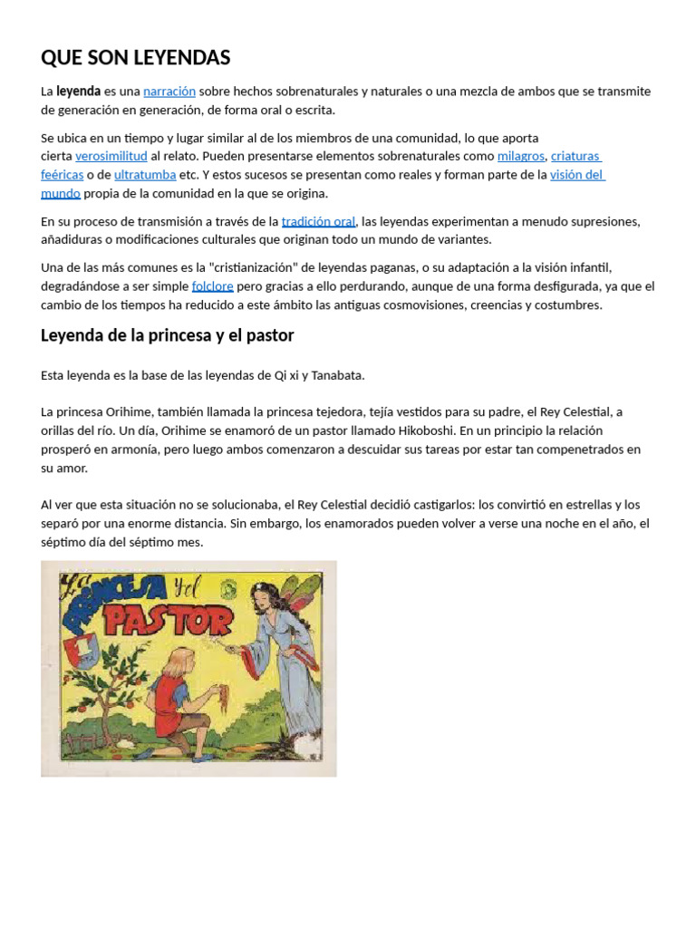 Que Son Leyendas | PDF | Leyendas