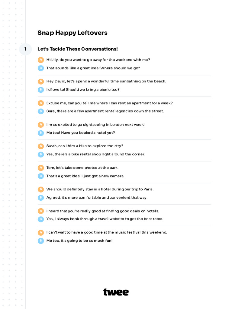 Twee - Snap Happy Leftovers | PDF