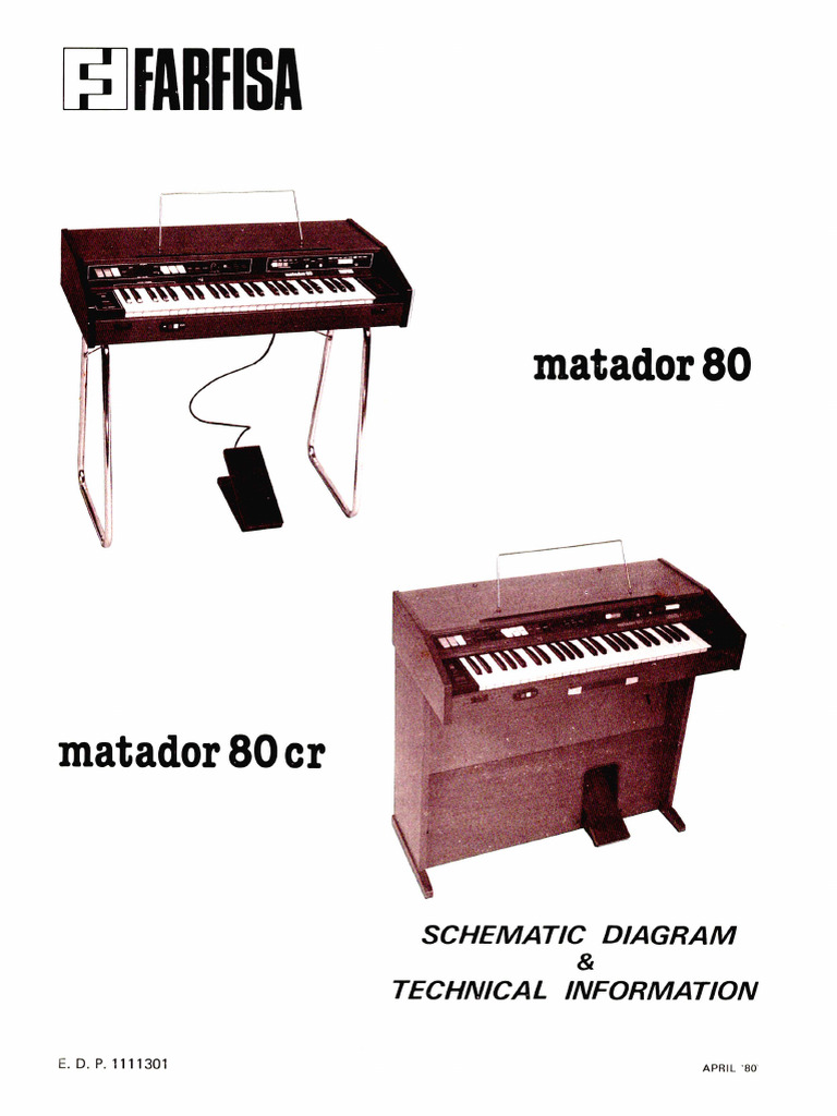 Farfisa Matador80-80cr SM | PDF