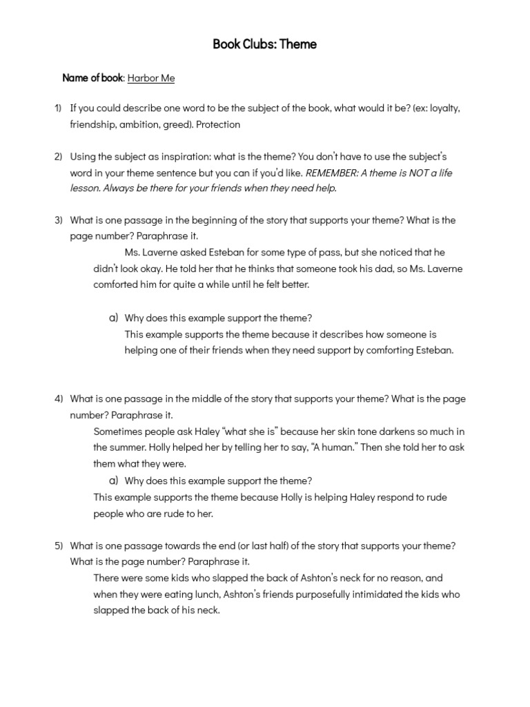 Ryan Book Clubs_ Theme | PDF