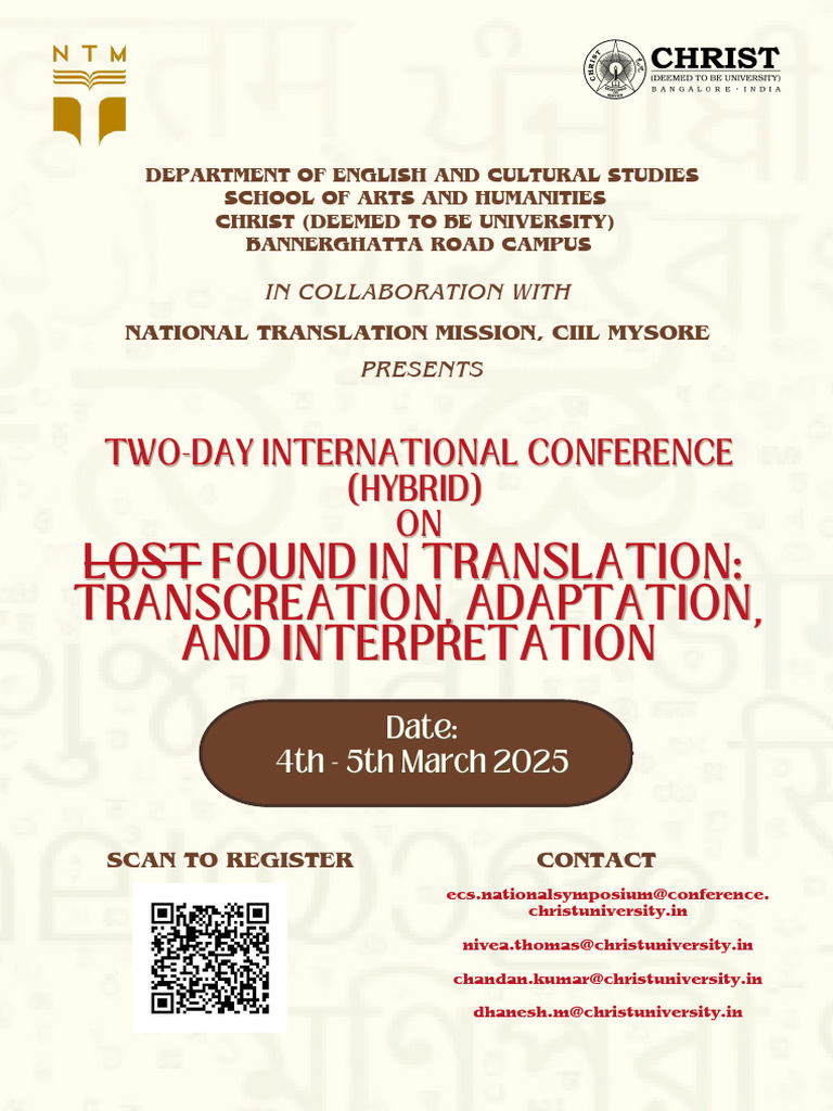 International Conference on Translation | PDF | Translations | Knowledge