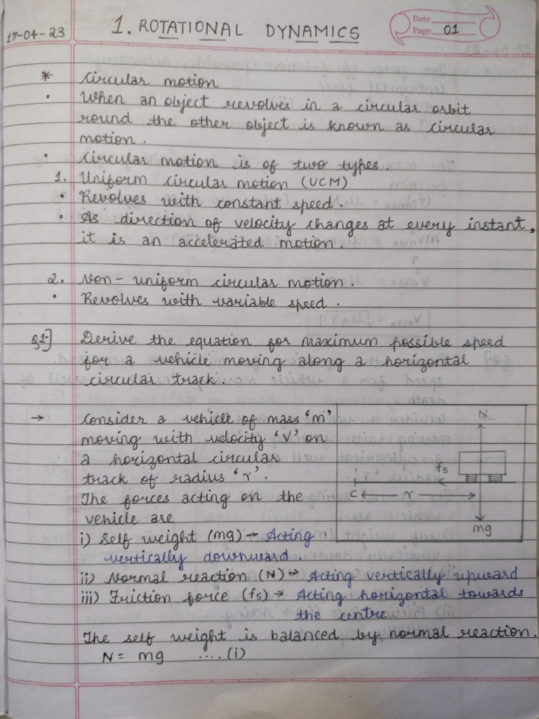 Rotational Dynamics | PDF