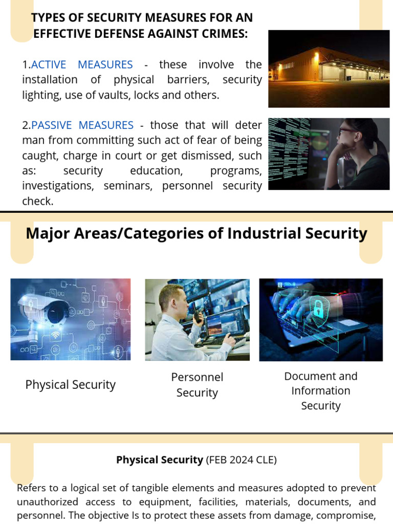 Industrial Security Measures | PDF | Physical Security | Securities