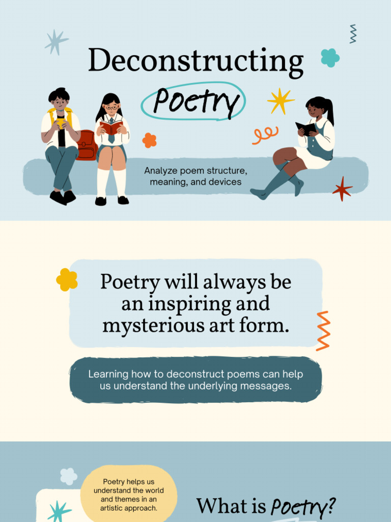 Understanding Poetry Through Deconstruction Education Presentation in ...
