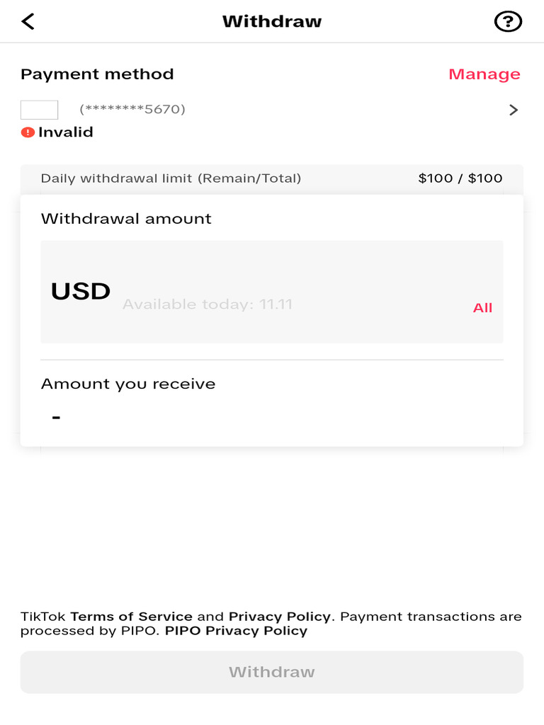 Withdraw | PDF