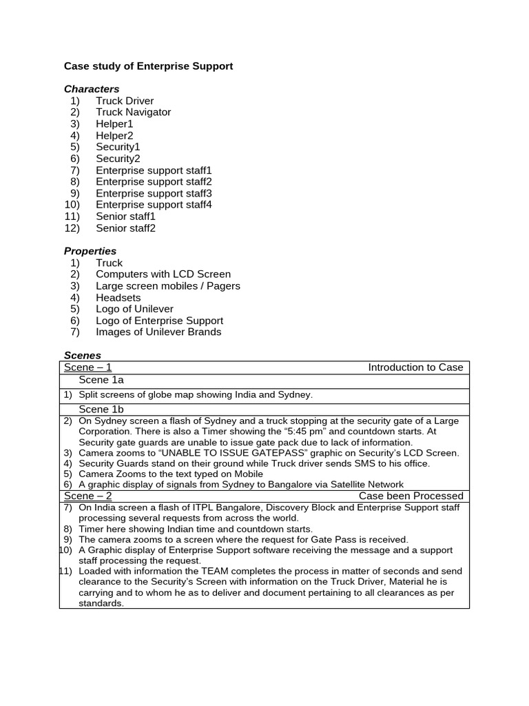 Enterprise Support script | PDF Enterprise Support script | PDF