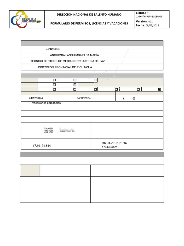 Formulario 24 Diciembre 2024 2 | PDF