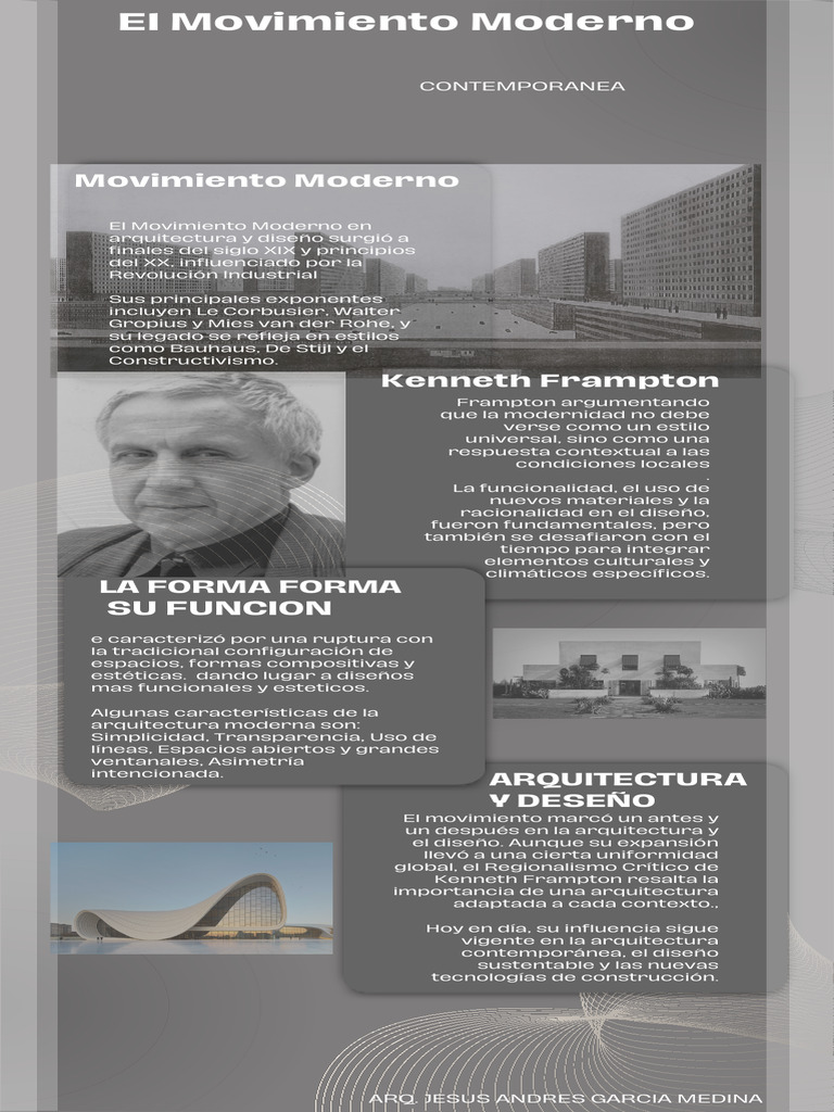 El Movimiento Moderno Revolución en Arquitectura y Diseño | PDF | Las ...