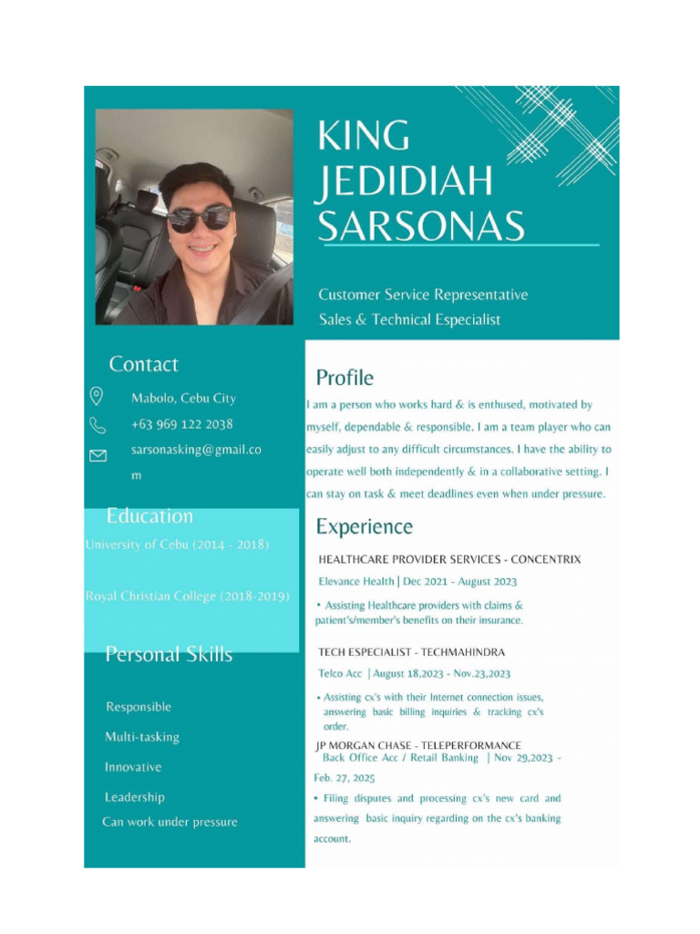 Sarsonas Resume | PDF