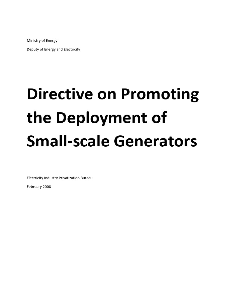 DG Procedure | PDF | Electric Power Transmission | Cogeneration