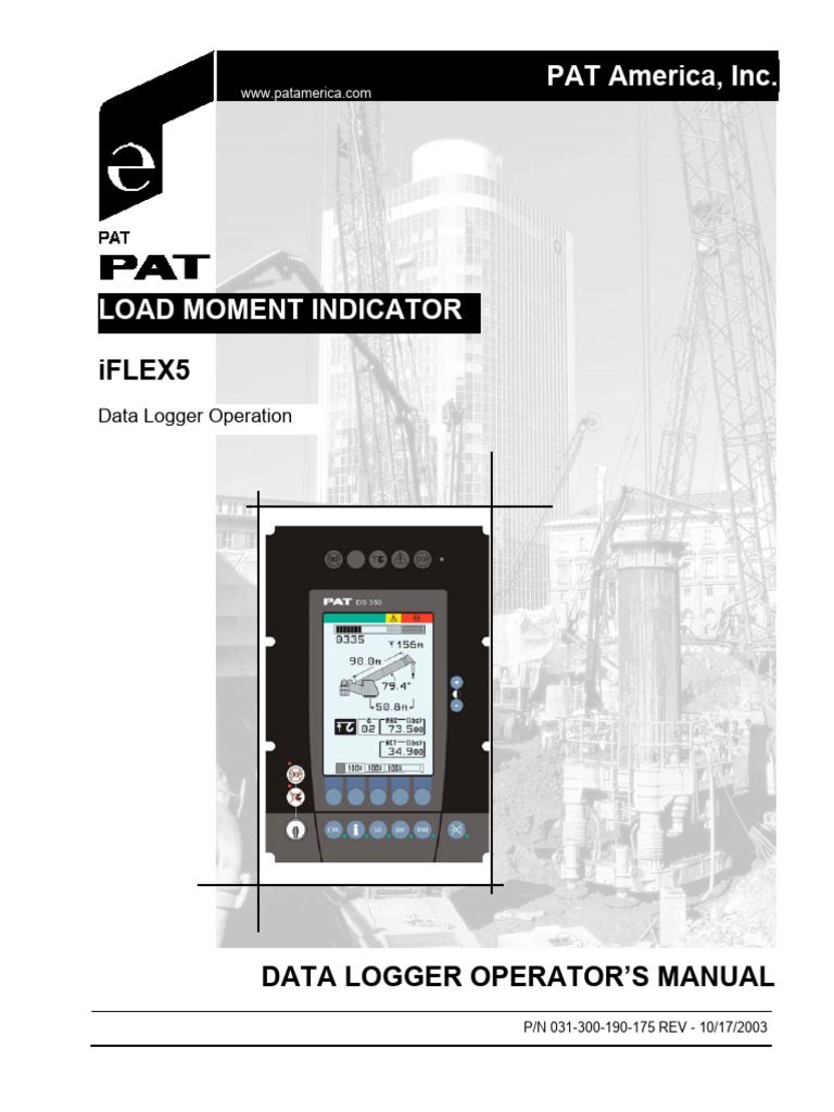 Hirschmann PAT Iflex TRS 05 Operators Data Log | PDF | Computer ...