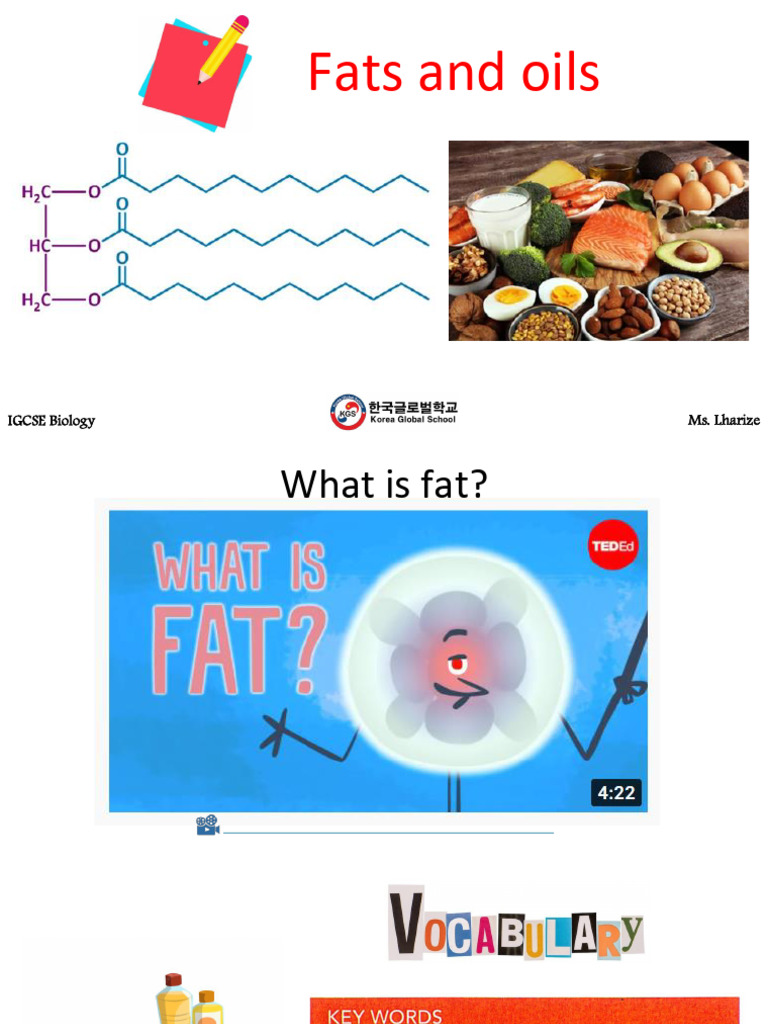 Grade 10 IGCSE Biology - Biological Molecules - Lipids and Proteins ...