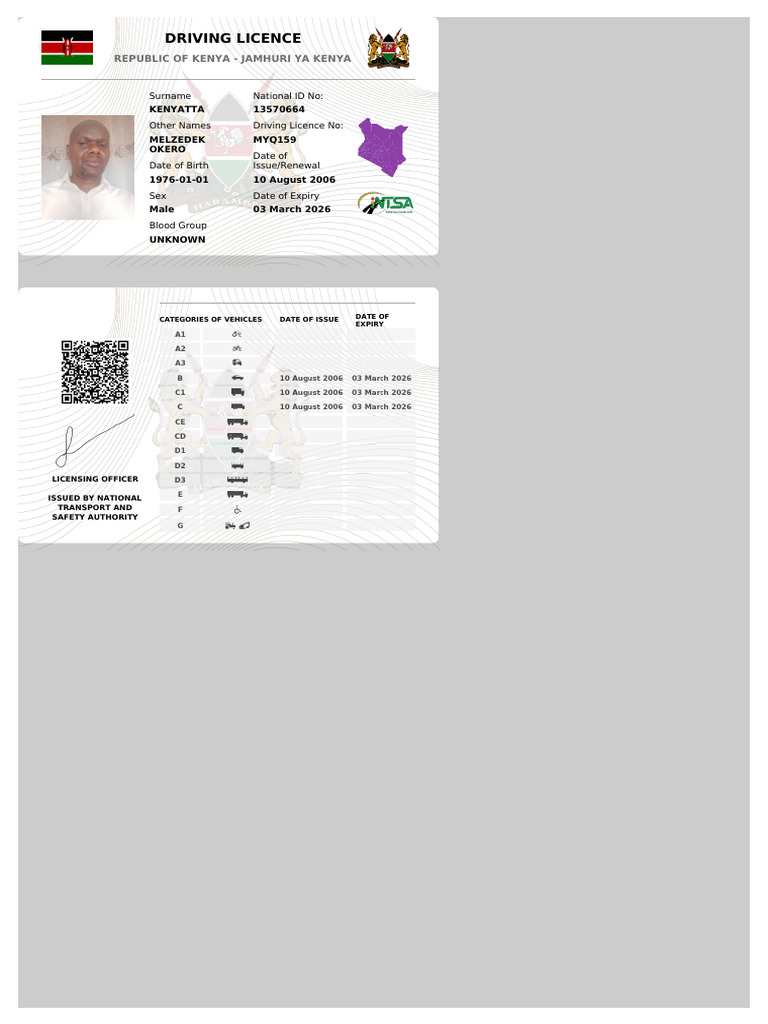 DLR-AKVU6MBQL-Electronic Driving License | PDF
