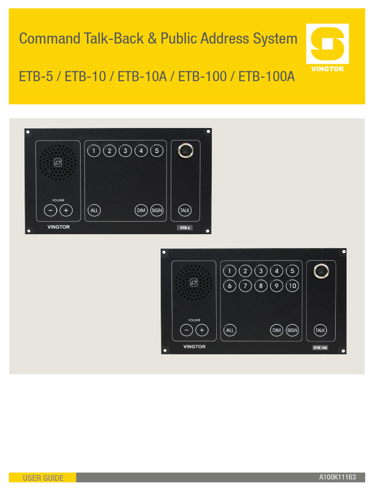 A100K11163 - ETB 5 10 100 - Userguide | PDF | Audio Engineering ...