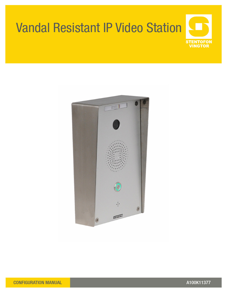 A100K11377 - IP - Video - Station - Manual | PDF | Ip Address | Session Initiation Protocol