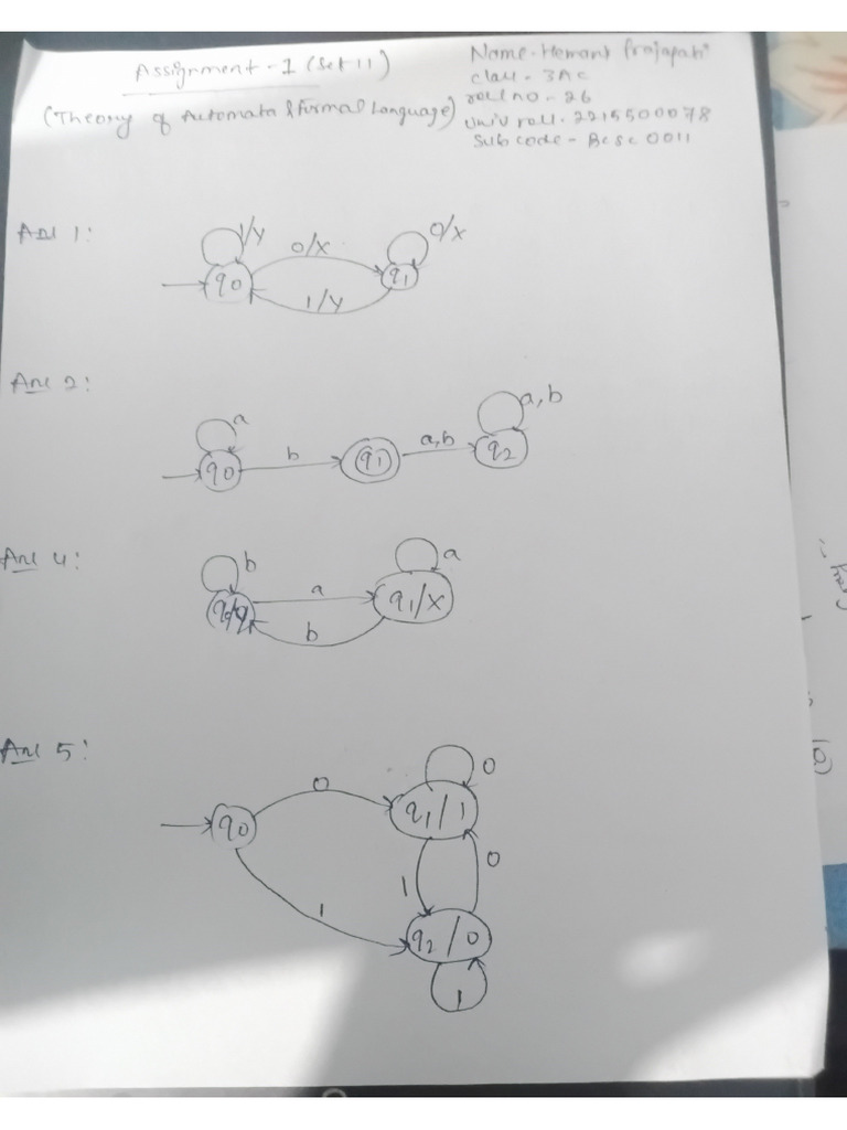 Automata Assignment | PDF