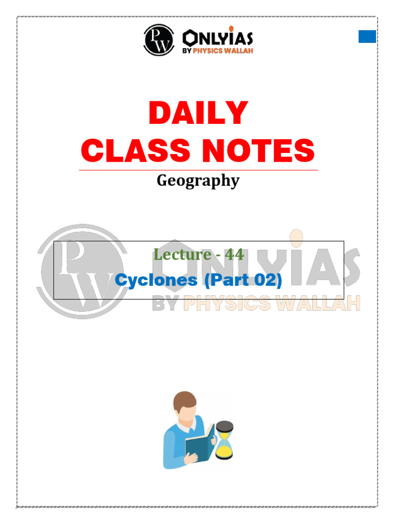 Geography 44 - Daily Class Notes - (UPSC Titan English) | PDF | Eye ...