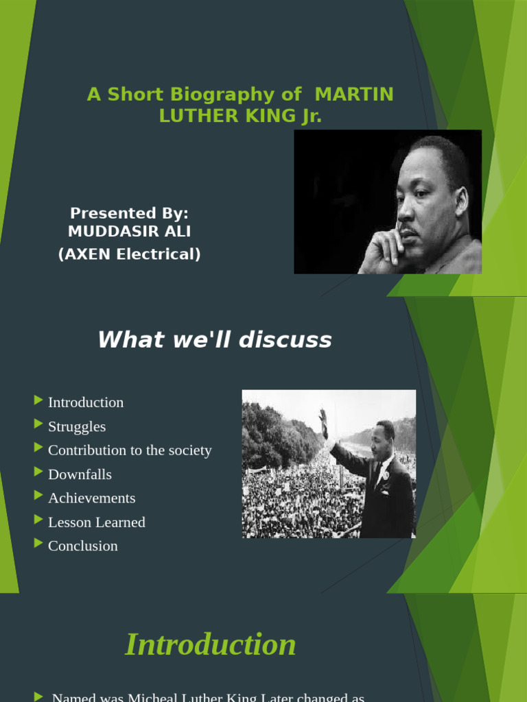 Martin Luther King Jr.: A Brief Biography | PDF | Martin Luther King Jr ...