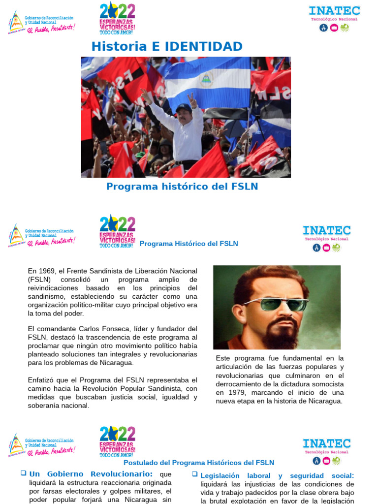Programa Histórico del FSLN 1969 | PDF | Frente Sandinista de ...