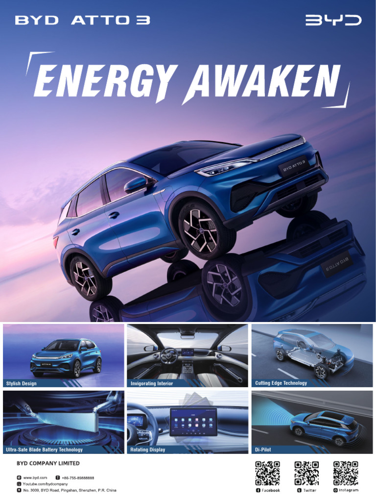 Byd+Atto3 My24 Uae Leaflet Editable Og | PDF | Vehicle Technology | Land Vehicles