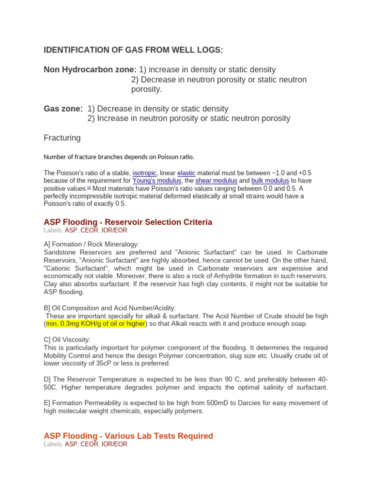 Reservoir Engineering Notes | PDF | Enhanced Oil Recovery | Petroleum ...