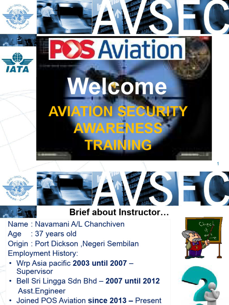 Aviation Security Awareness Training | PDF | Computer Security | Security