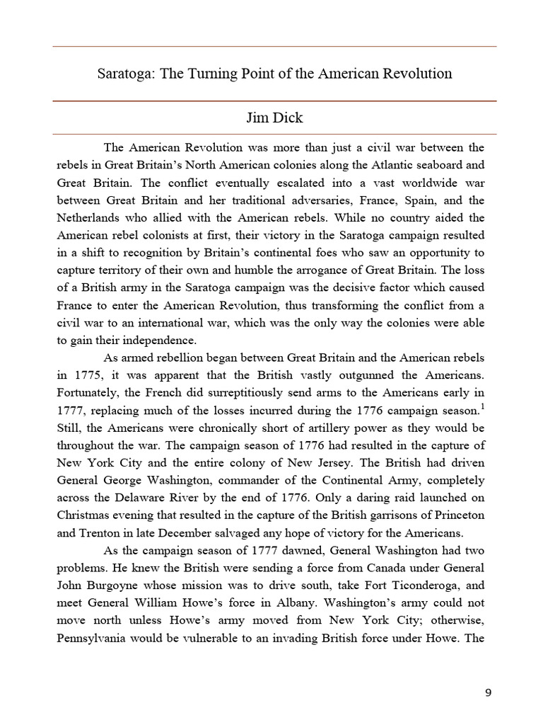 28462-saratoga-the-turning-point-of-the-american-revolution (2) | PDF ...
