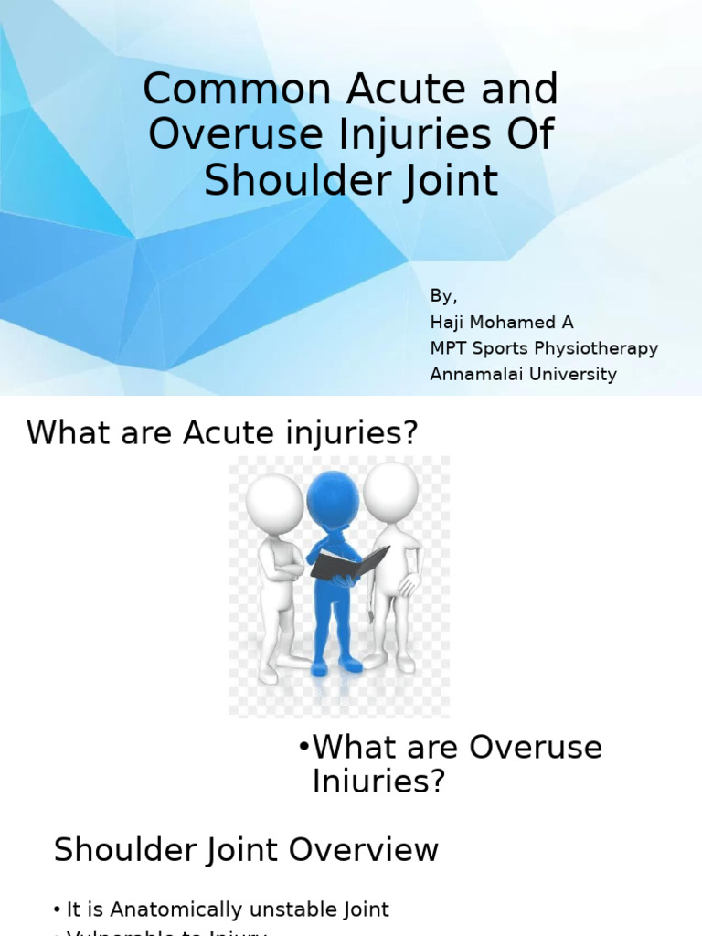 Acute and Overuse Injuries of Shoulder Joint | PDF | Shoulder ...