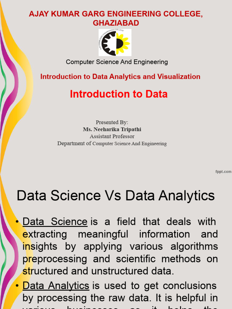 Unit-1 Introduction To Data Analytics | PDF | Analytics | Apache Spark