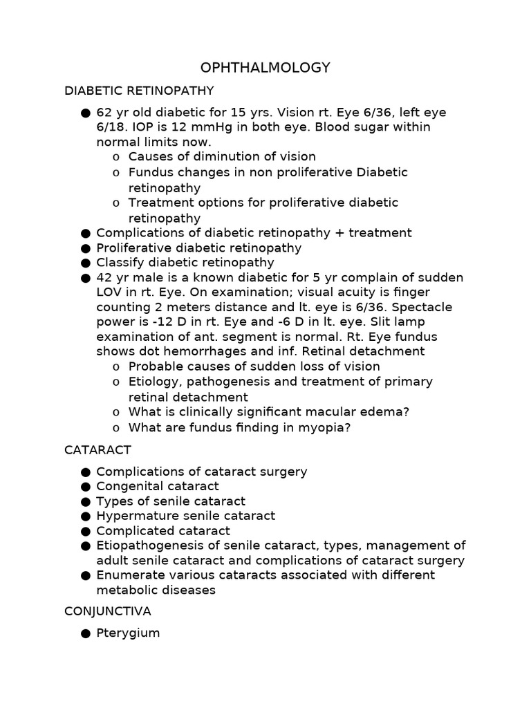 Ophthalmology | PDF | Glaucoma | Cornea