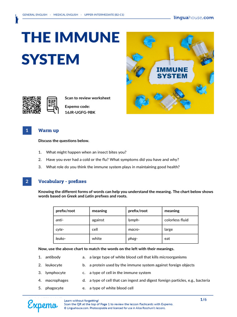 The Immune System American English Student | PDF | Immune System | Antibody