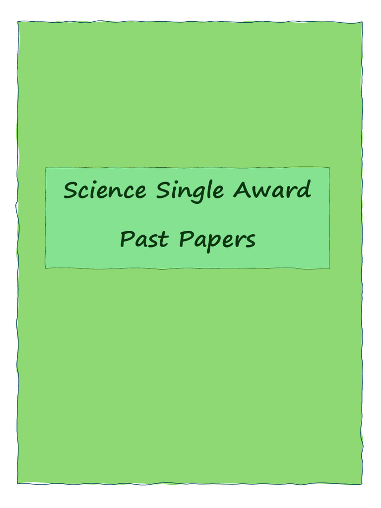 Science Single Award Past Papers | PDF | Force | Enzyme