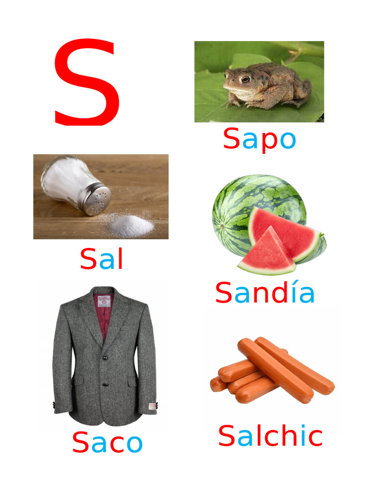 SA SE SI SO SU - Las Silabas | PDF
