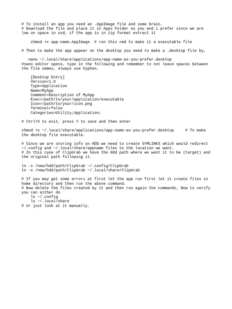 Install and Configure .AppImage Apps | PDF