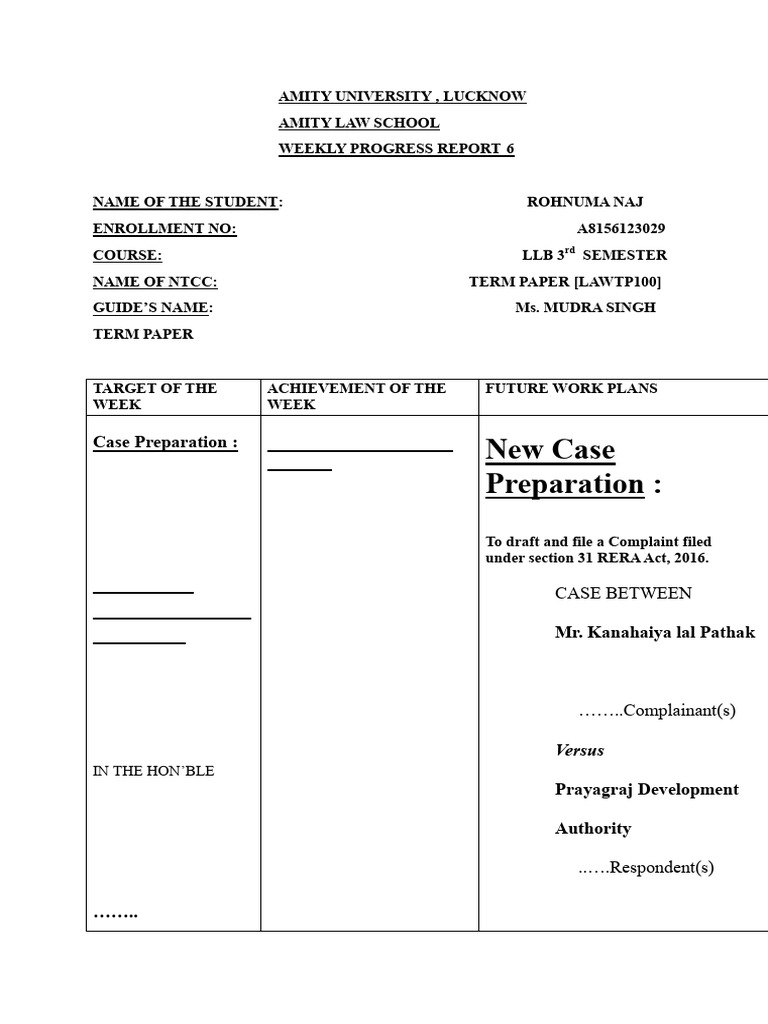 WPR 6 Rohnuma Naj A8156123029 | PDF | Justice | Crime & Violence