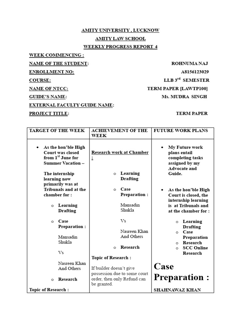 WPR 4 Rohnuma Naj A8156123029 | PDF | Common Law | Public Law