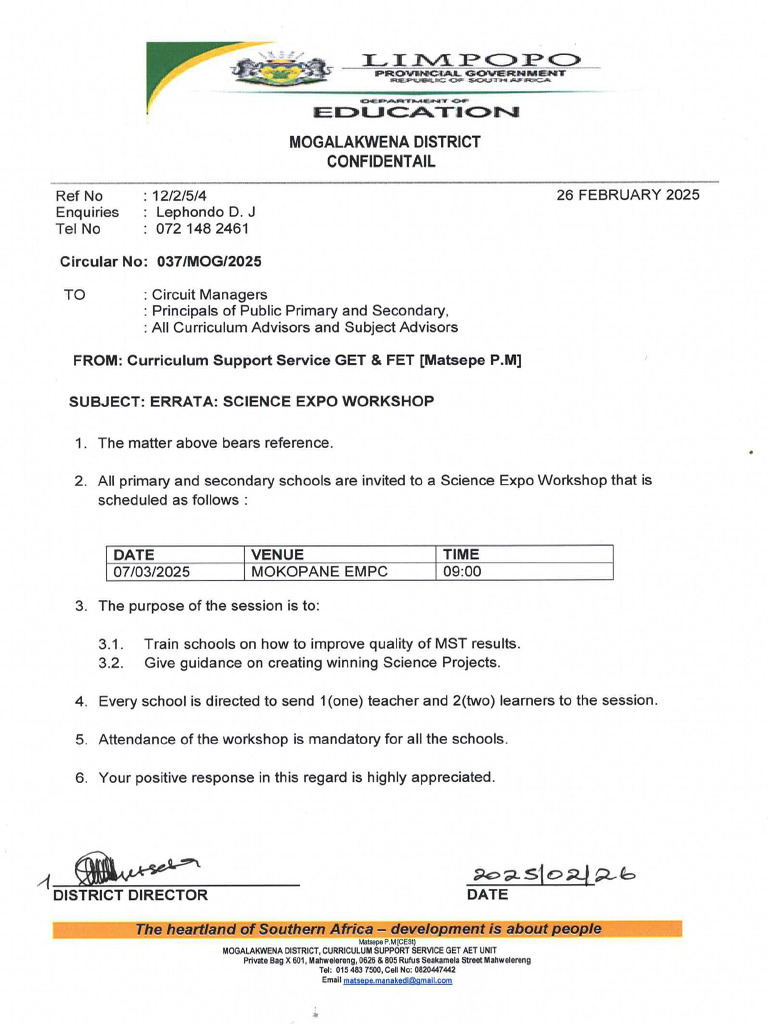 Errata Science Expo Workshop - 0000007856 | PDF