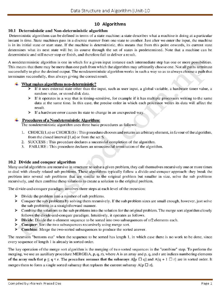 DSA Unit 10 | PDF