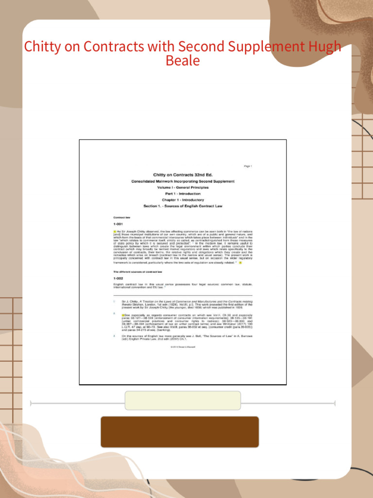 Chitty on Contracts with Second Supplement Hugh Beale - The latest ...