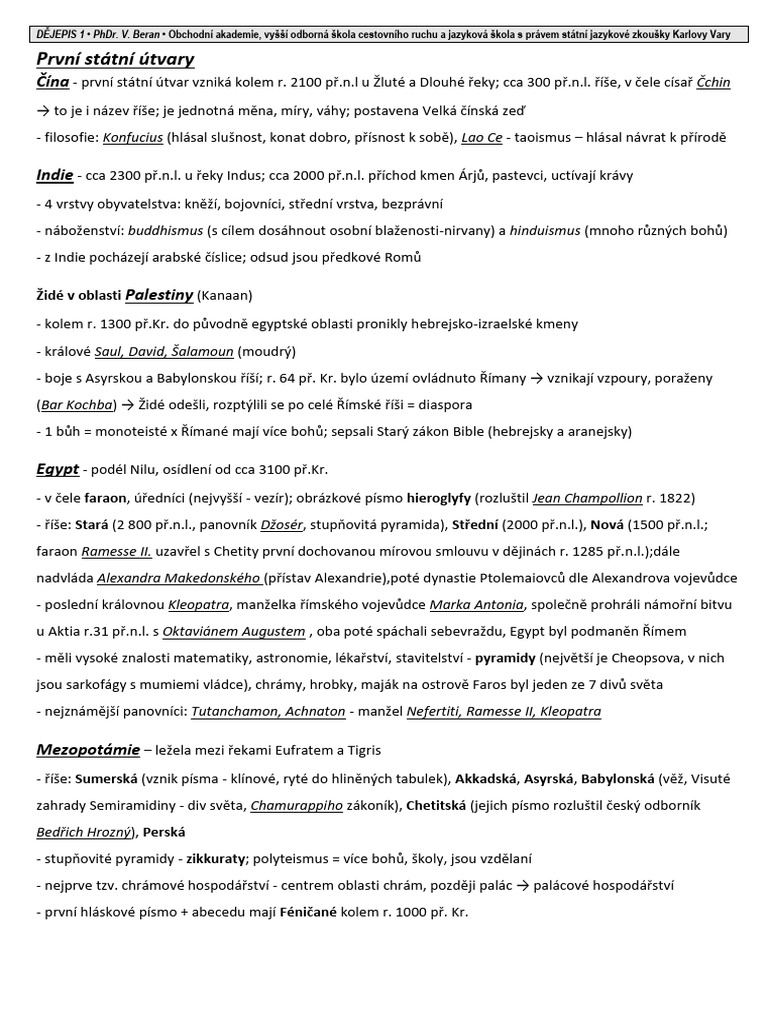 OA1 04 První státní útvary | PDF