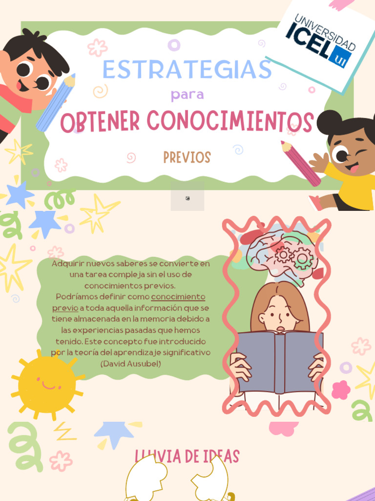 Conoc Previos | PDF | Aprendizaje | Ciencia cognitiva