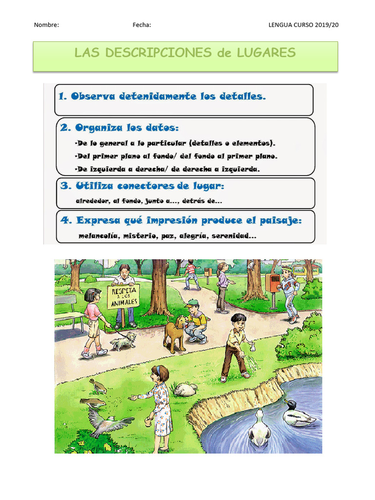 Descripciones de Lugares | PDF