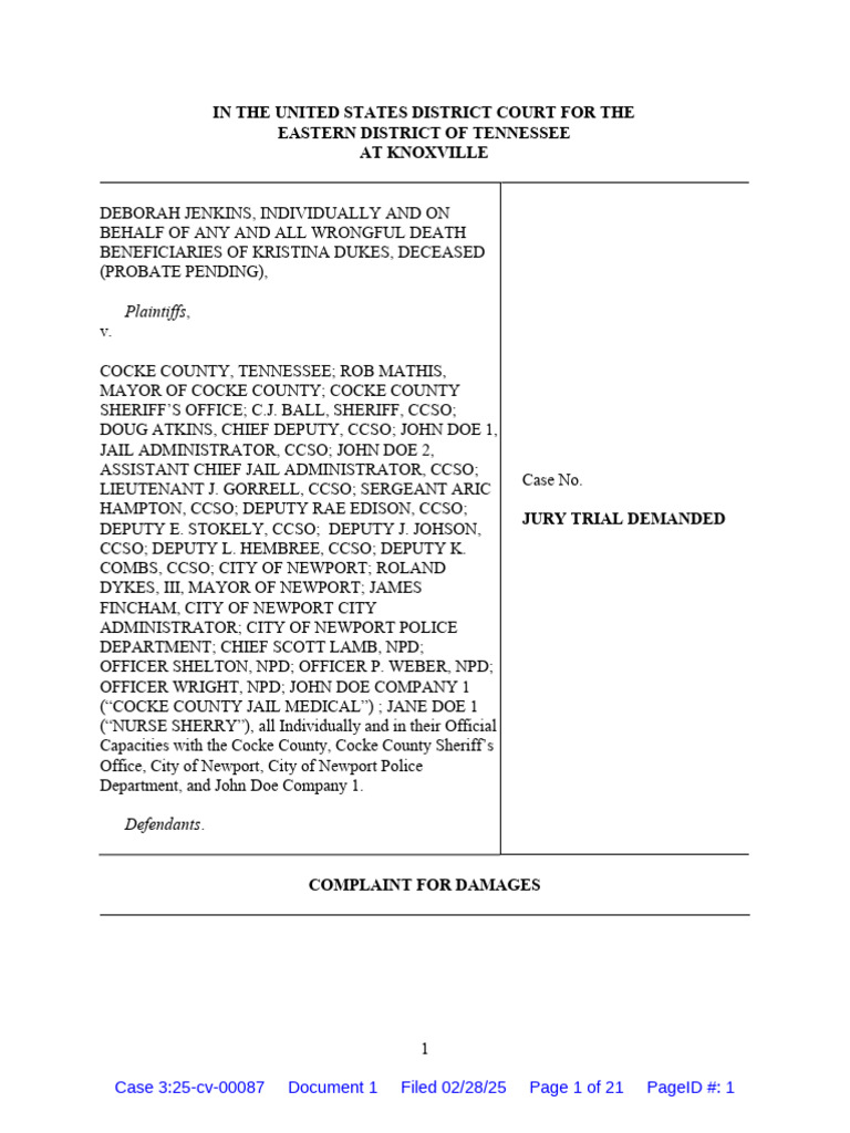 Microsoft Word - Draft Complaint | PDF | Negligence | Damages