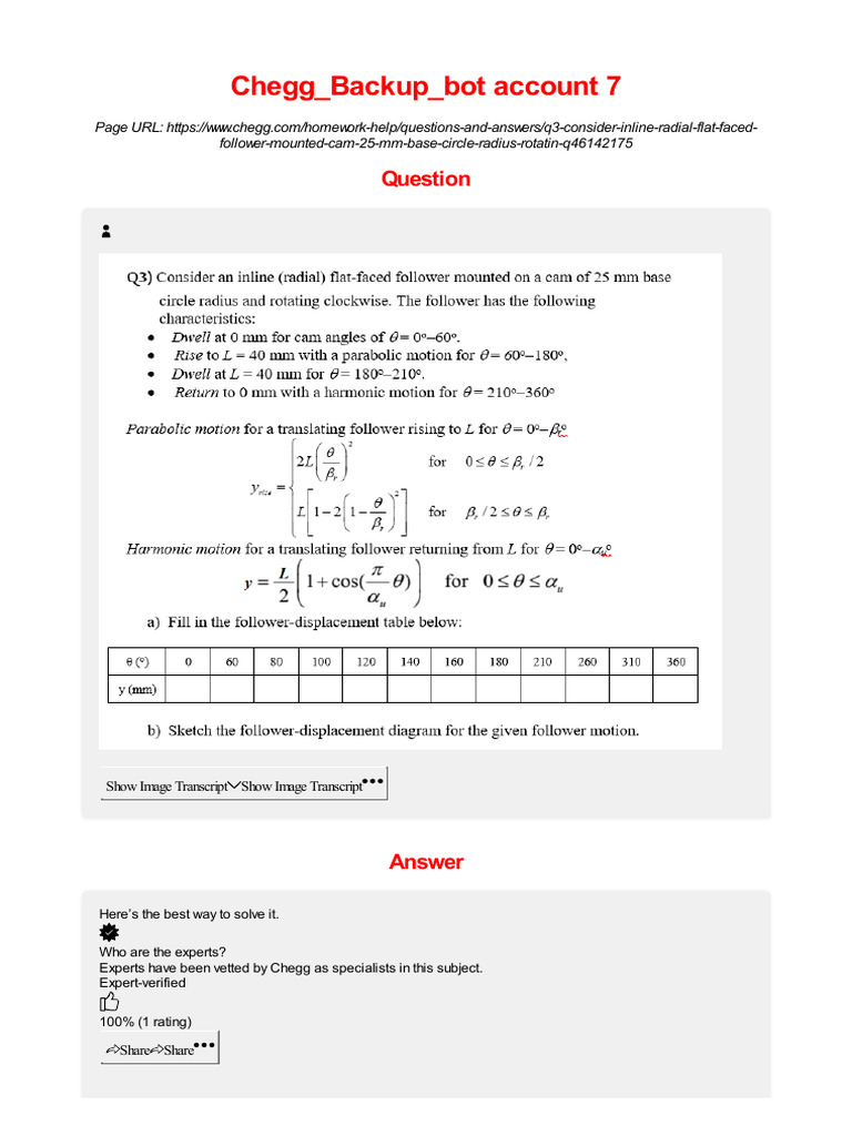 Chegg - Backup - Bot Account 7: Follower-Mounted-Cam-25-Mm-Base-Circle-Radius-Rotatin-Q46142175 ...