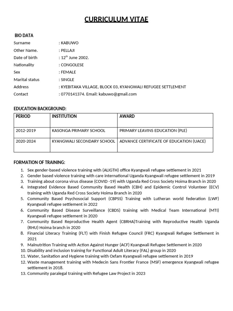 Christian CV (3 | PDF