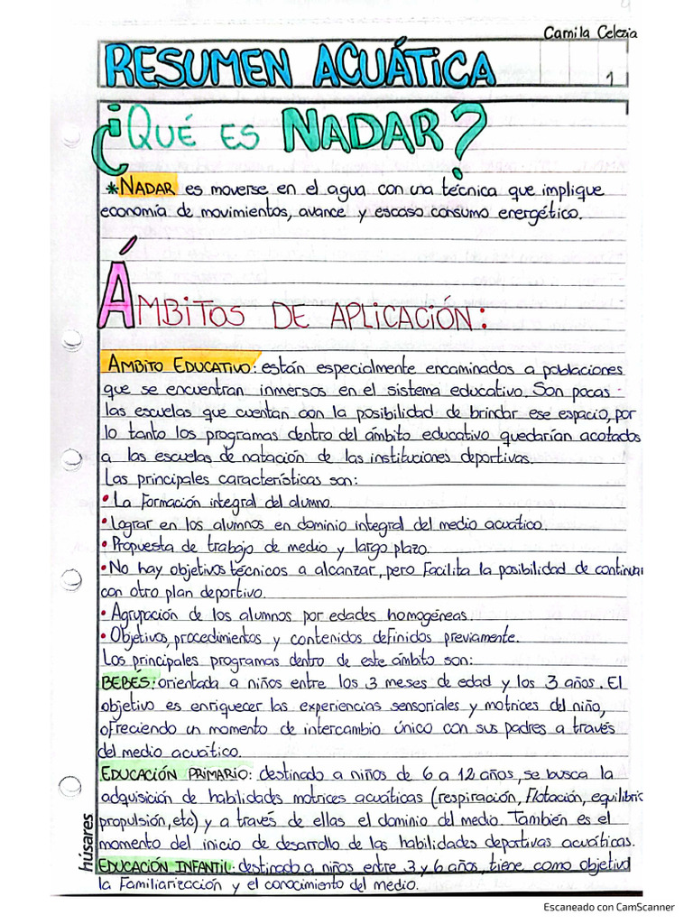 Acuática 1ero | PDF